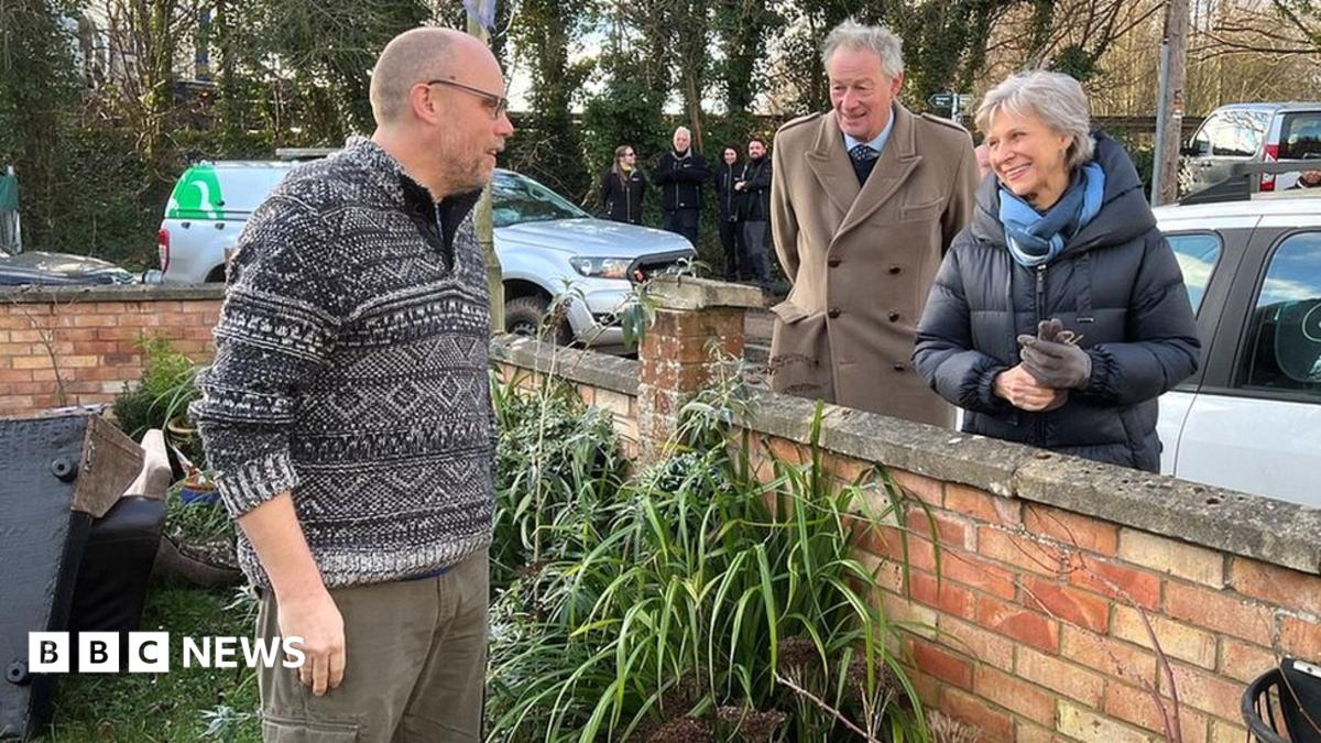 Duke and Duchess of Gloucester visit flood-hit areas - BBC News