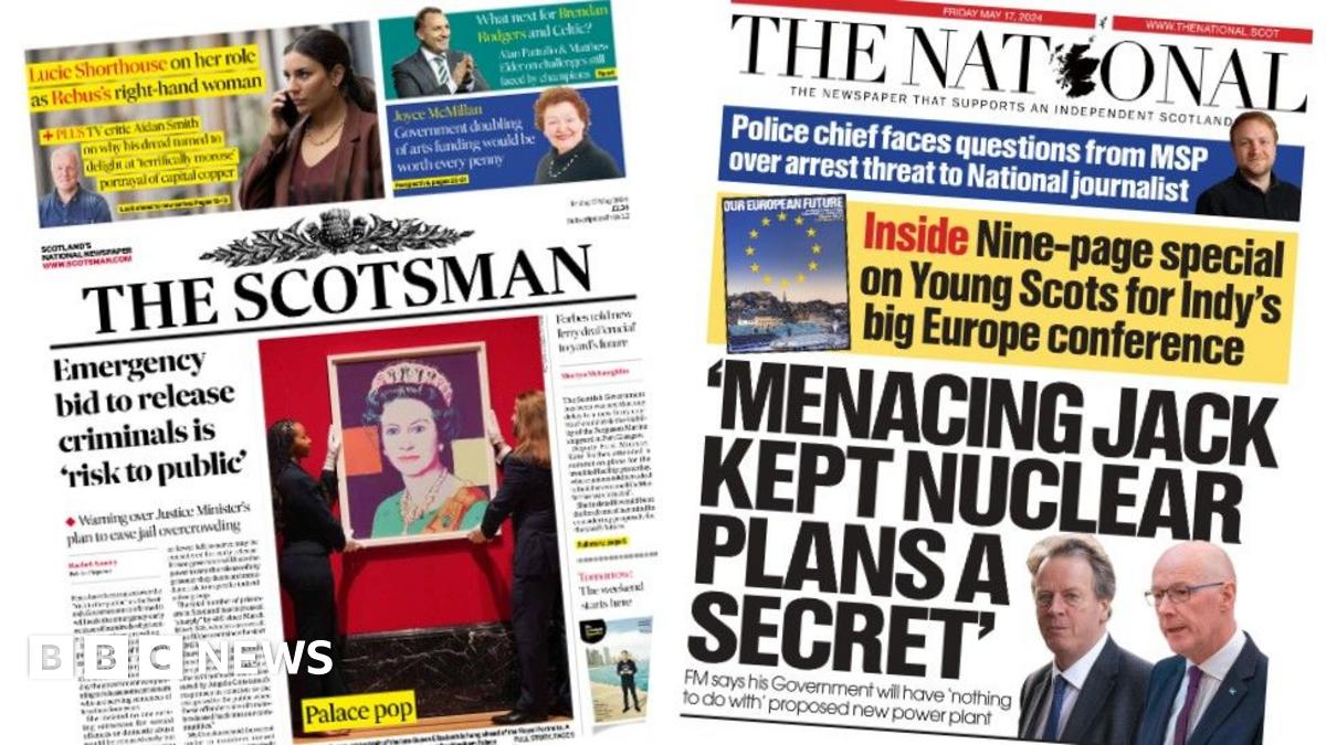 Scotland's papers: Early prisoner release row and nuclear 'secret ...
