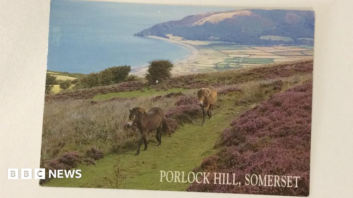 Postcard delivered from Somerset to Cornwall 21 years on - BBC News