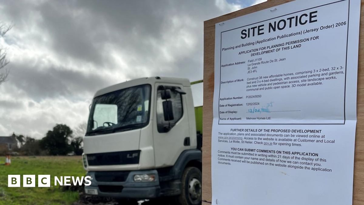 Plans submitted for 38 affordable homes in Jersey - BBC News