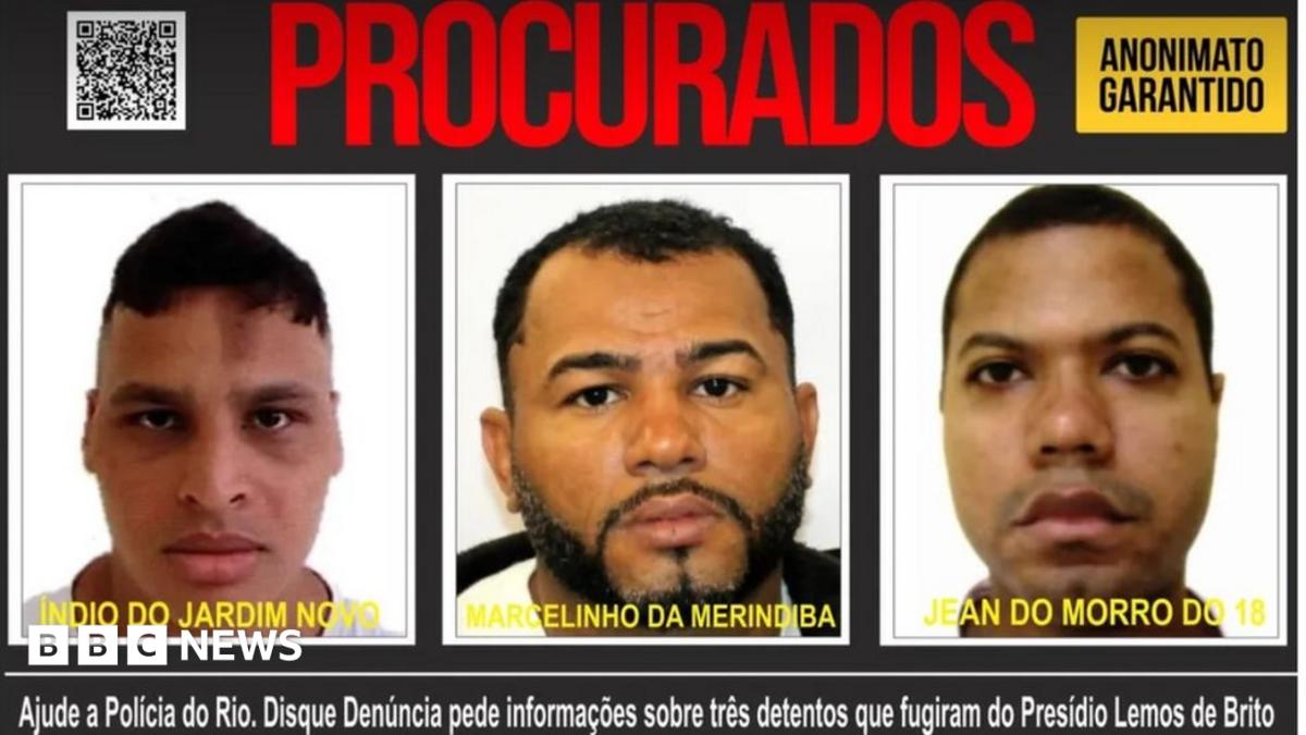 Brazilian police hunt dangerous prisoners after jail break - BBC News