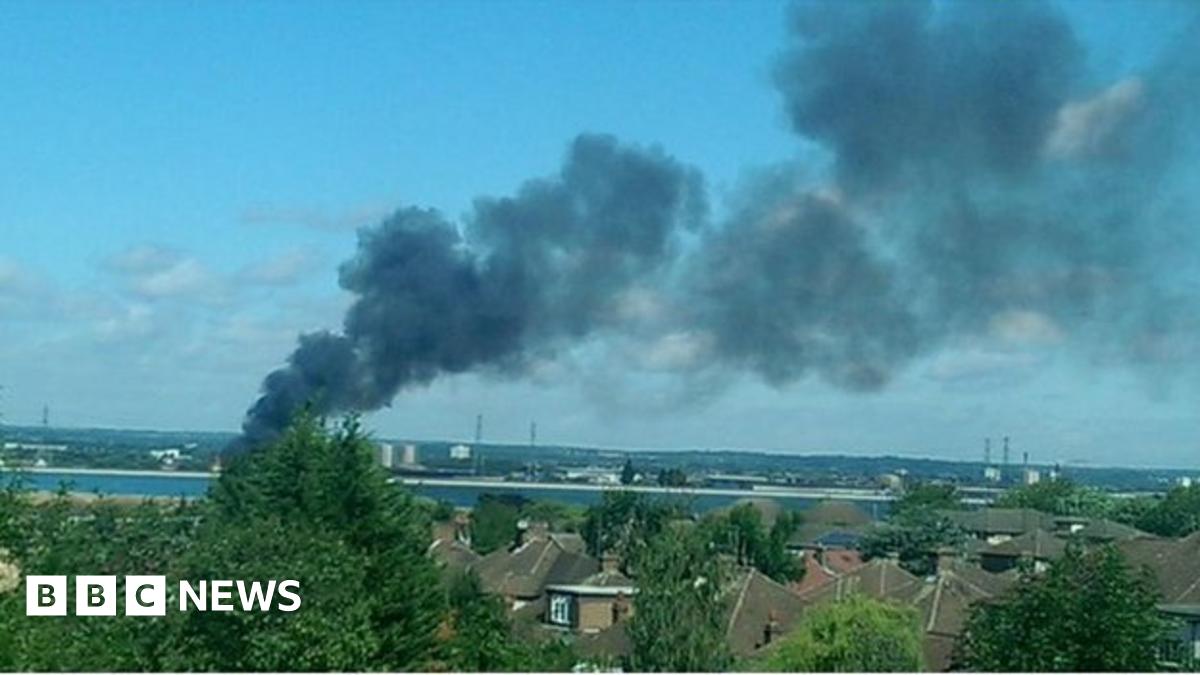 Enfield industrial site fire: More than 70 firefighters tackle blaze ...