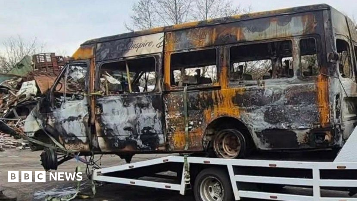 Tredegar community 'devastated' after school bus is stolen and torched ...