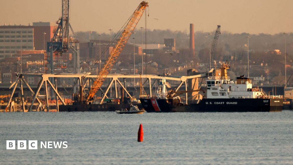 Baltimore bridge: Massive US crane to haul wreckage after deadly ...