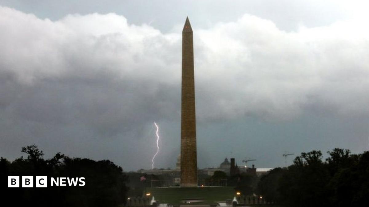 Two killed as severe storms rip through eastern US - BBC News