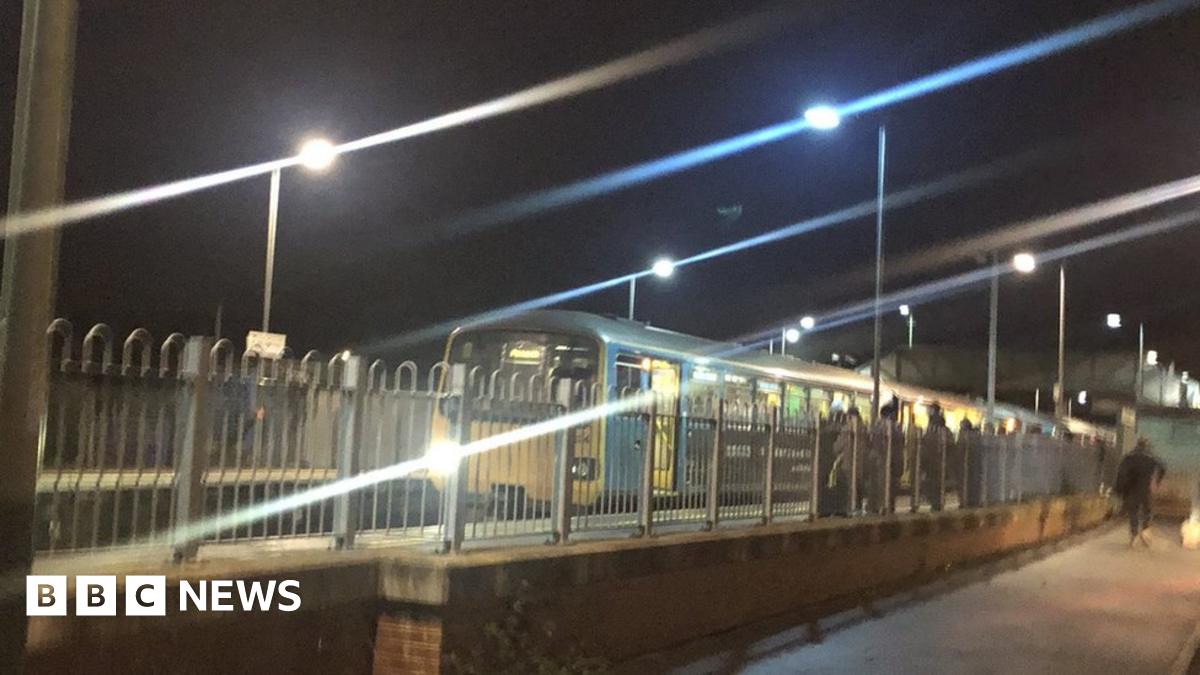 Pengam train fire causes delays of up to an hour - BBC News