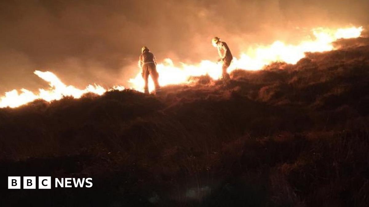 Bodmin Moor gorse fire being treated as arson - BBC News