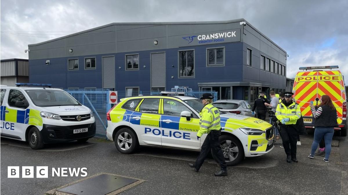 Protesters arrested at Cranswick Country Foods in Norfolk - BBC News