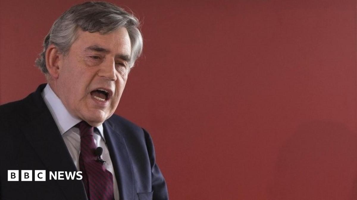 Gordon Brown warns Scotland has a 'mental health emergency' - BBC News