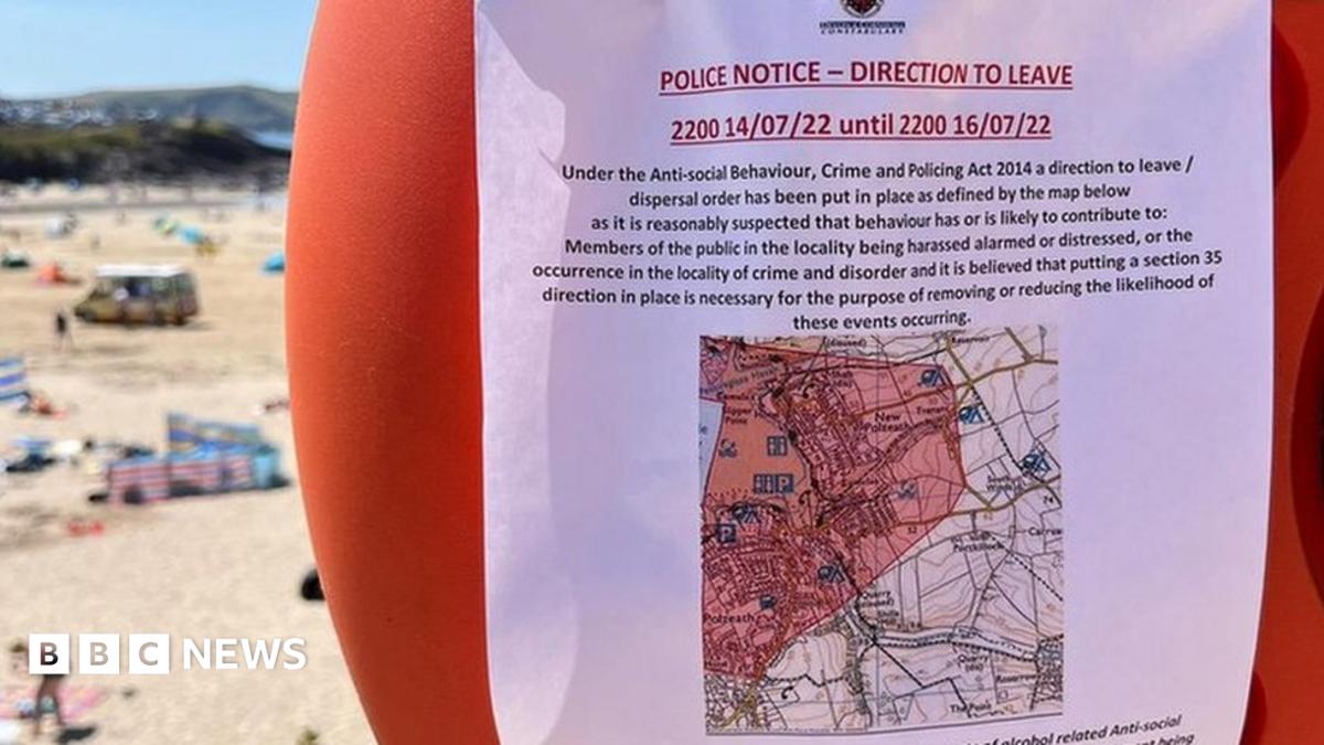 Police take action against Polzeath beach parties - BBC News