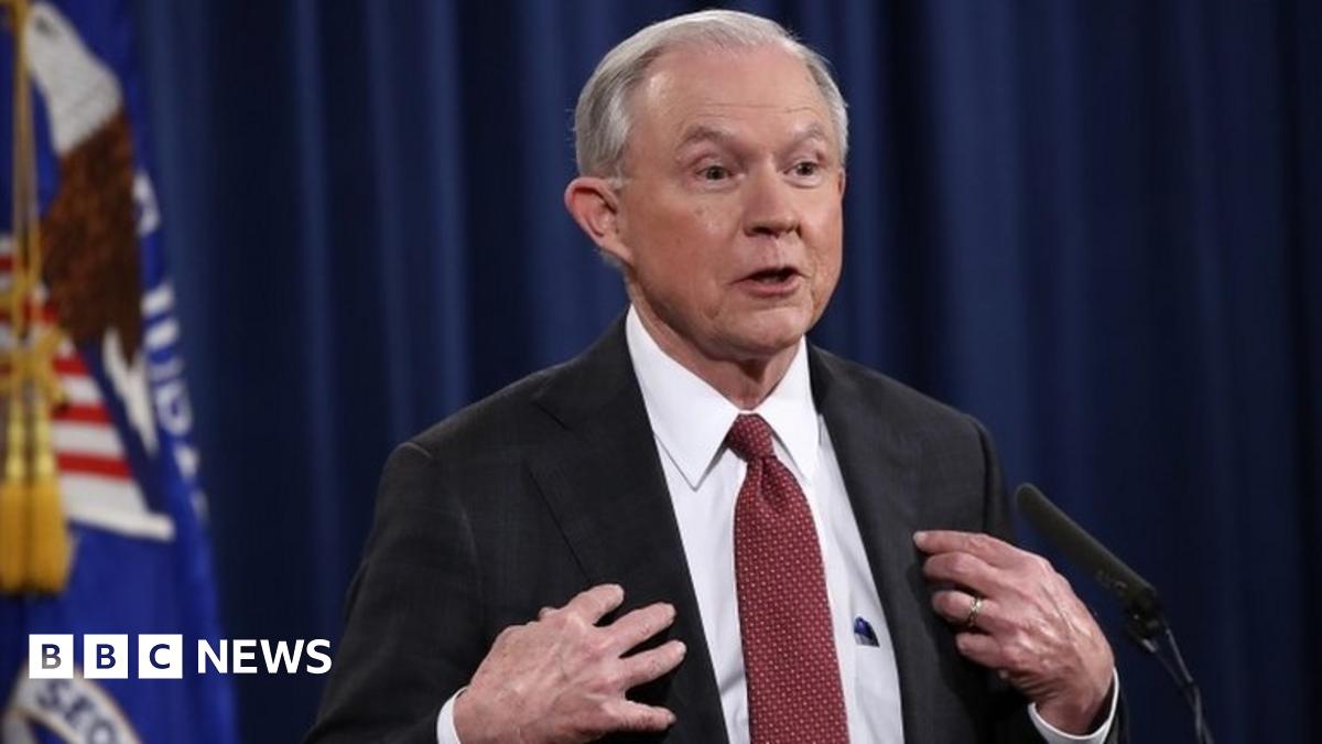 Trump defends under-fire Attorney General Jeff Sessions - BBC News
