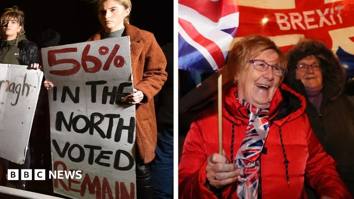 Brexit: How Northern Ireland marked leaving the EU in pictures - BBC News