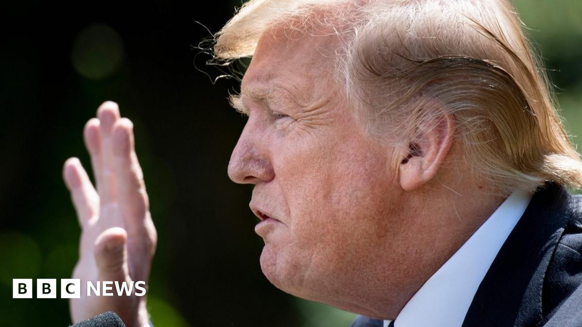 Us President Says War Would Be End Of Iran As Tensions Rise Bbc News