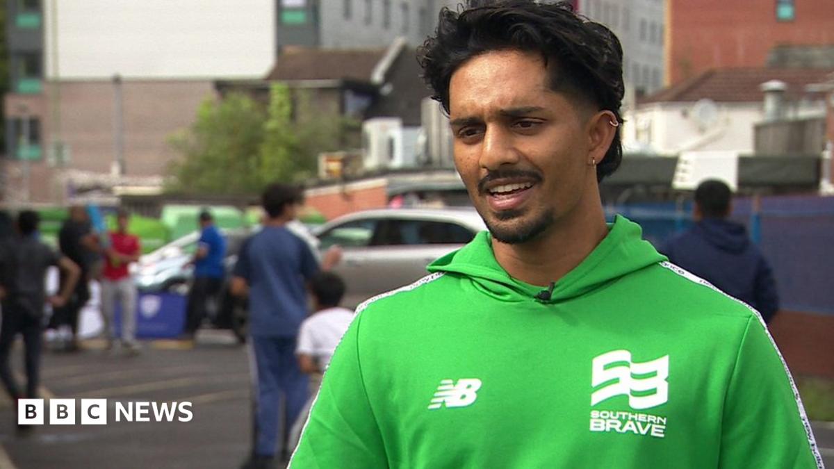 Southern Brave: Cricketer Jafer Chohan inspires young players - BBC News