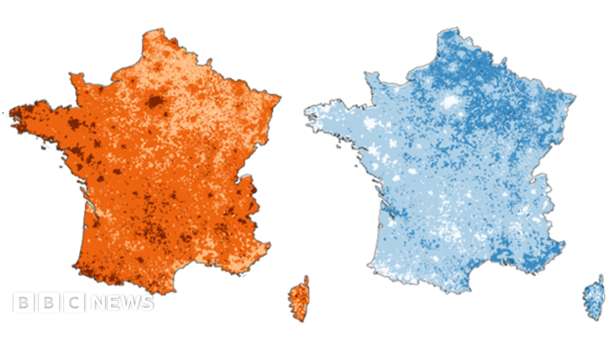 The maps that show how France voted and why - BBC News