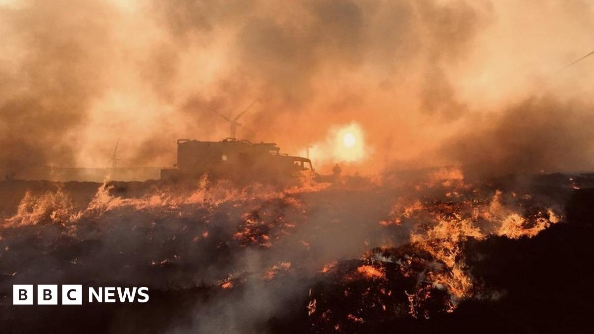 Wildfire warning for Scotland as temperatures rise - BBC News
