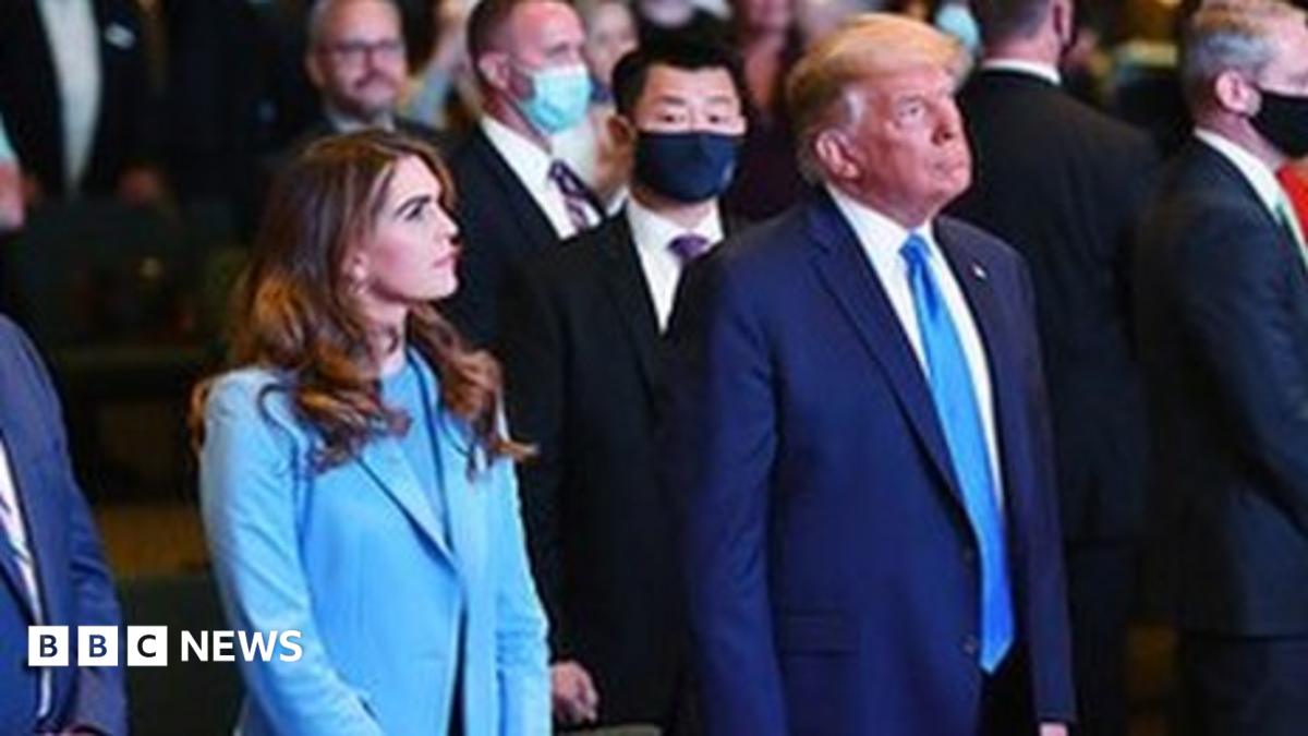 Ex-aide Hope Hicks gets emotional during Trump trial testimony - BBC News