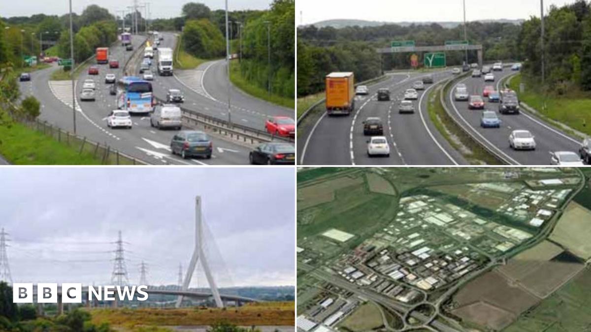 £200m Deeside congestion plans divide communities - BBC News