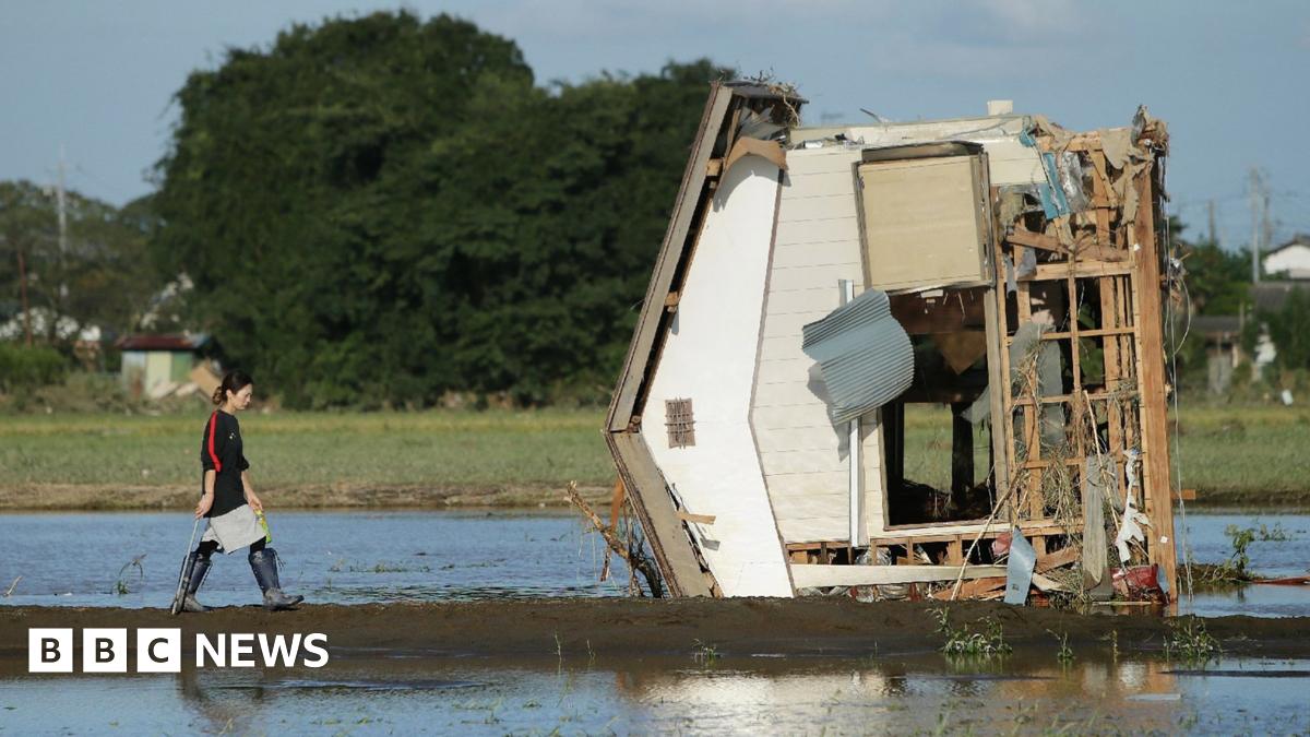 Japan flooding in pictures - BBC News