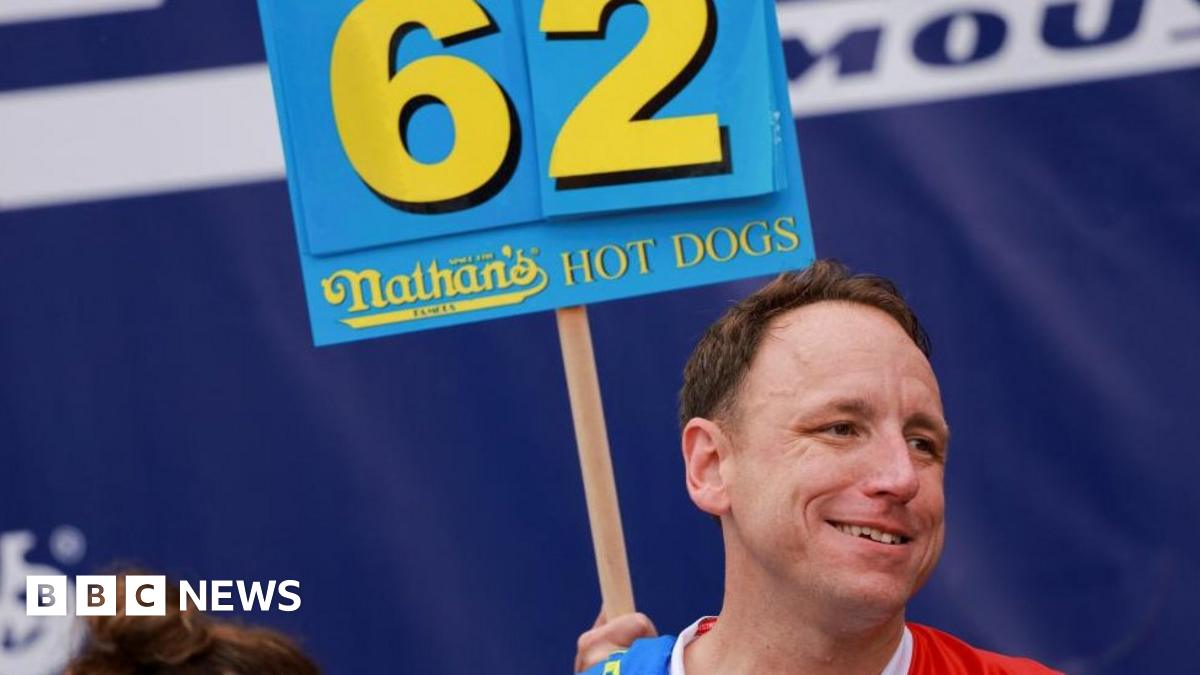 The hazy history of Nathan's hot dog eating contest - BBC News