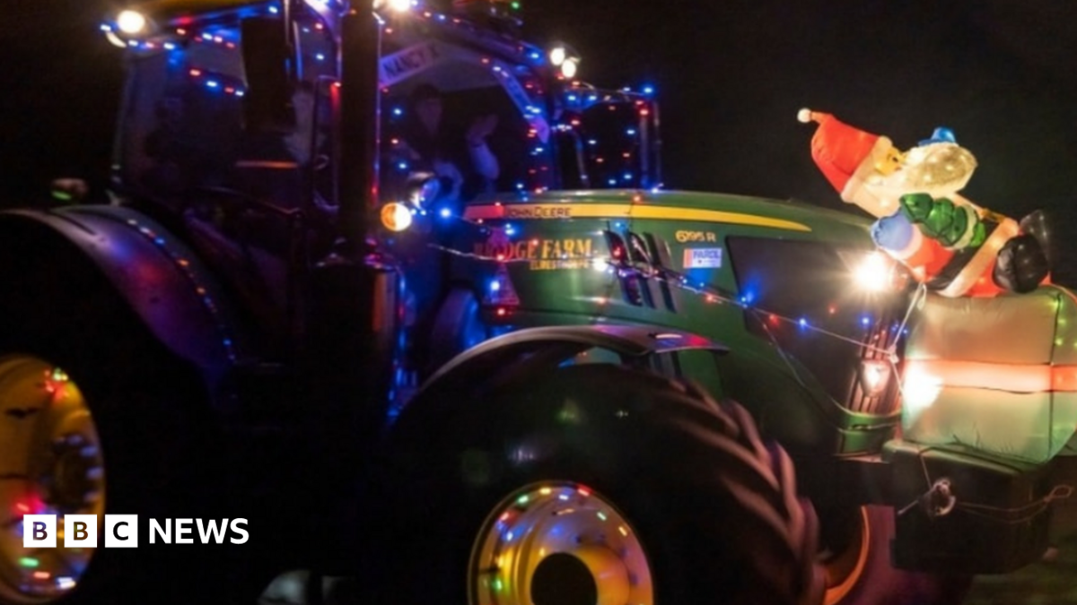 Leicestershire Christmas tractor run aims to raise £30,000 - BBC News