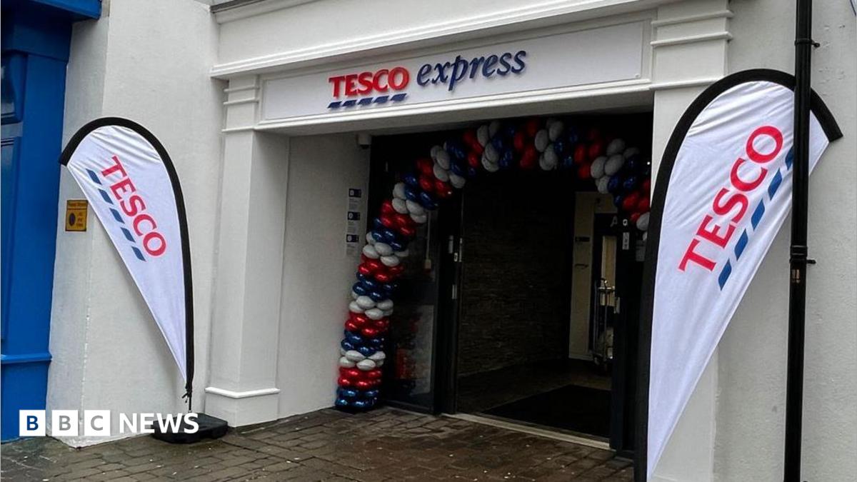 First Tesco Express store opens on island after Shoprite takeover - BBC ...