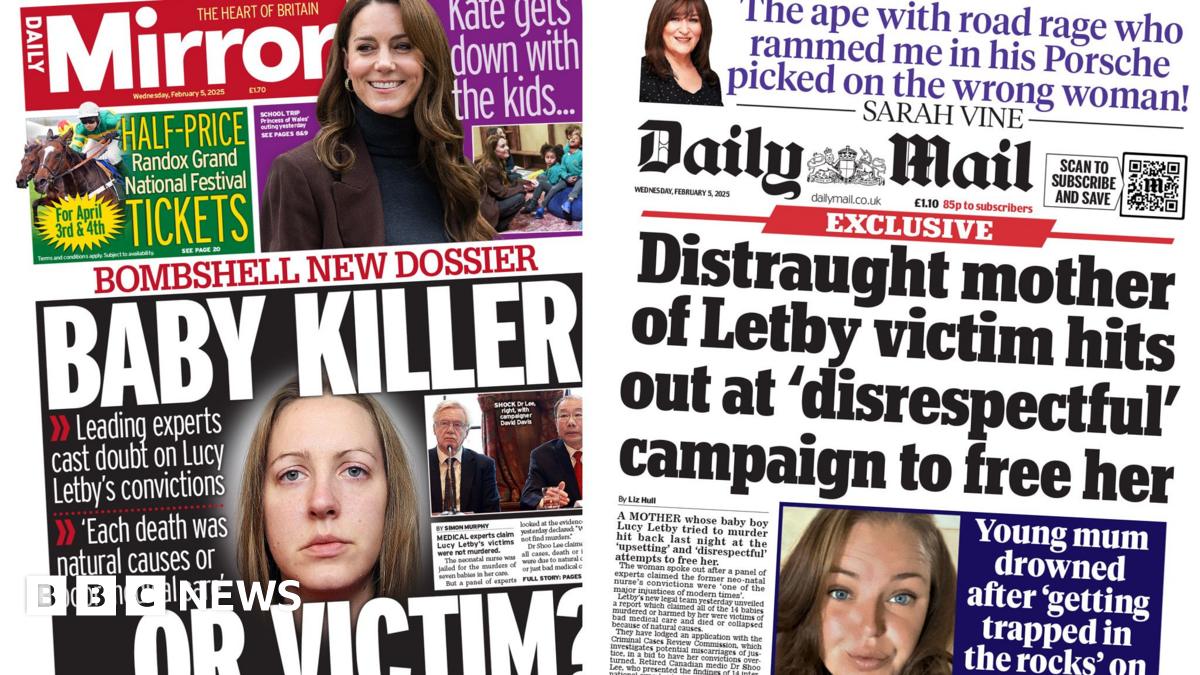 Newspaper headlines: 'Baby killer or victim?' and victim's mother hits ...