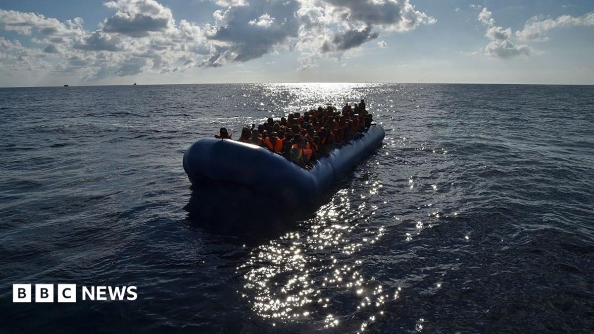 Dead children washed up on Libya beach, says charity - BBC News
