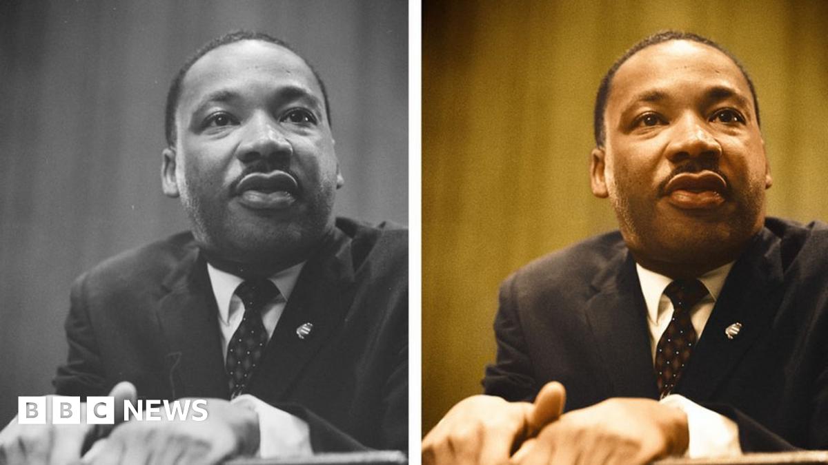 Colourising historical photos of the civil rights movement - BBC News