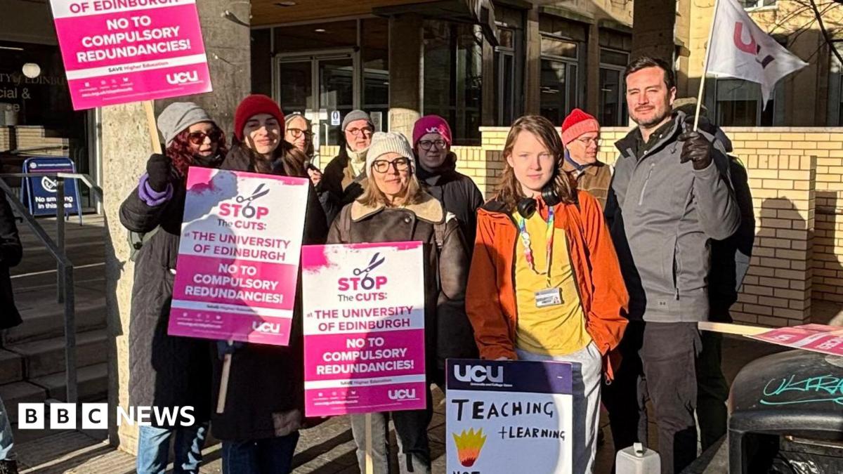 Edinburgh university staff walk out in latest strikes over £140m cuts ...