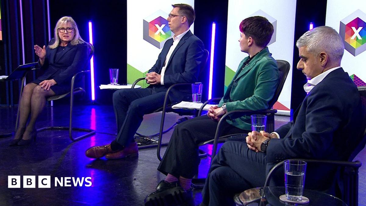 London mayor election 2024: Candidates take part in BBC debate - BBC News