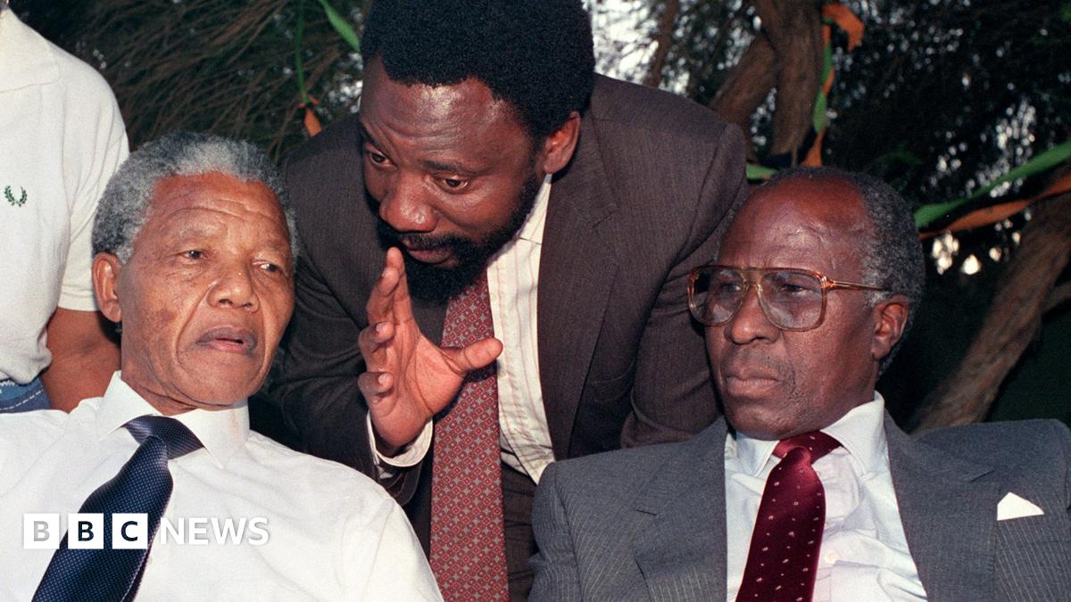 Andrew Mlangeni: Last Mandela co-accused dies aged 95 - BBC News