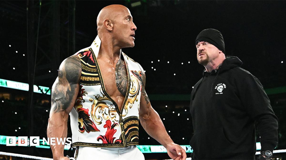 WrestleMania 40: The Rock, John Cena involved in 'best' WWE event - BBC ...