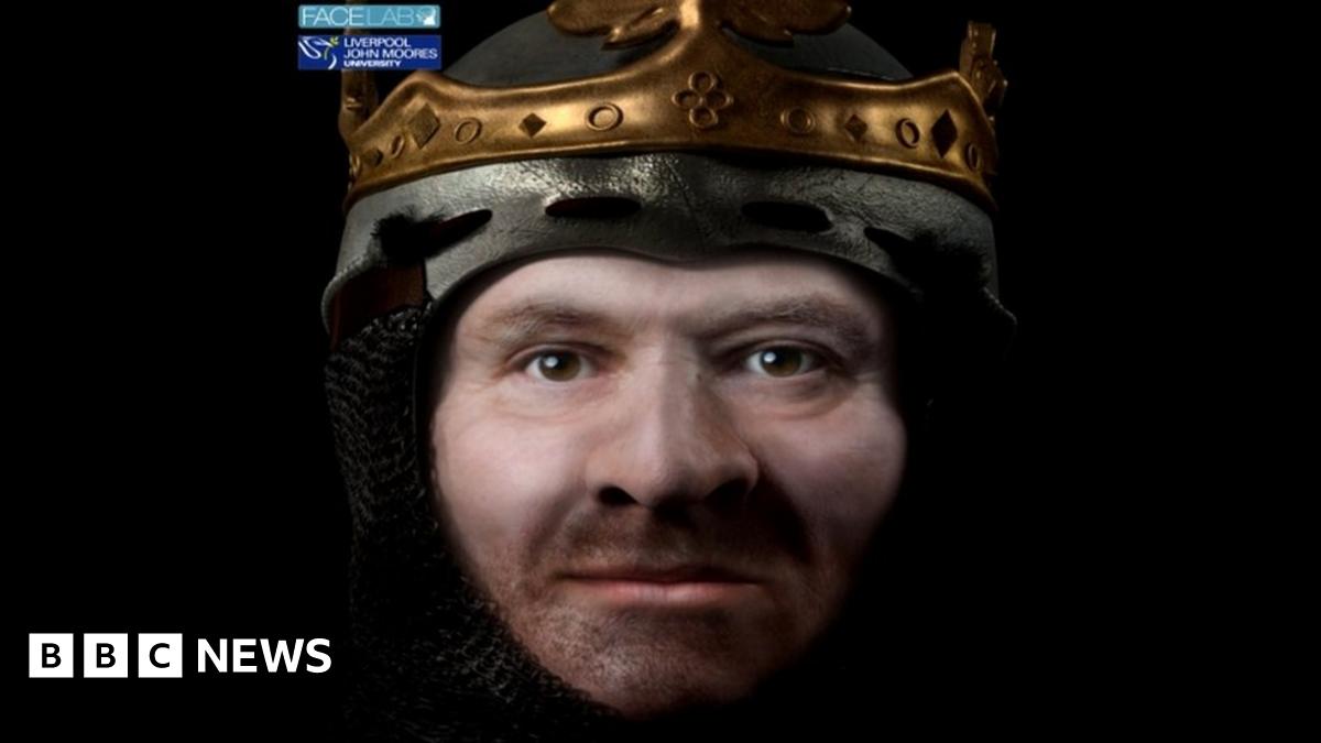 Reconstructed face of Robert the Bruce is unveiled - BBC News