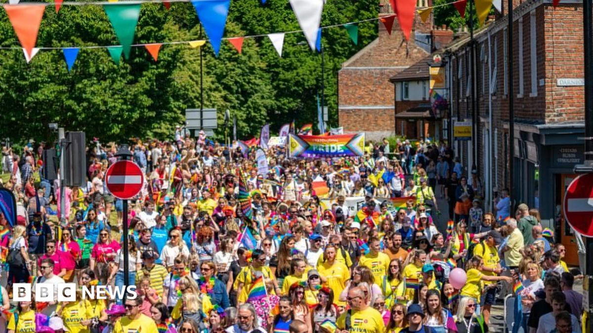 York Pride: Thousands line the streets to celebrate - BBC News