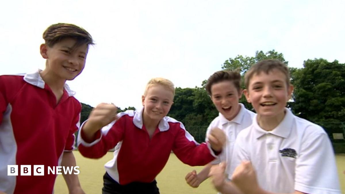 Hawarden High School 'proud' of international footballers - BBC News