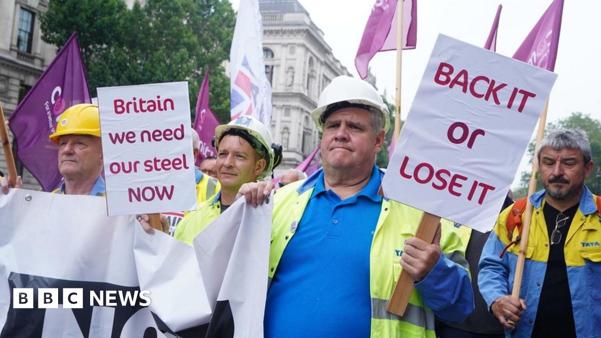 Steelworkers demand government does more to support UK industry - BBC News