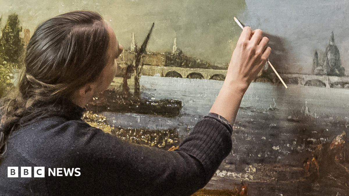 Constable painting 'transformed' after extensive cleaning - BBC News