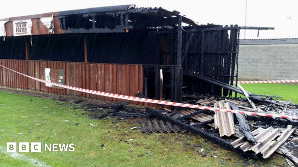 Watton football stand fire 'devastating' - BBC News