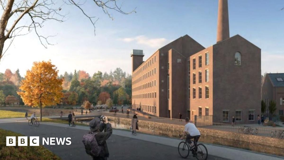 Homes approved for historic mill and dye works - BBC News
