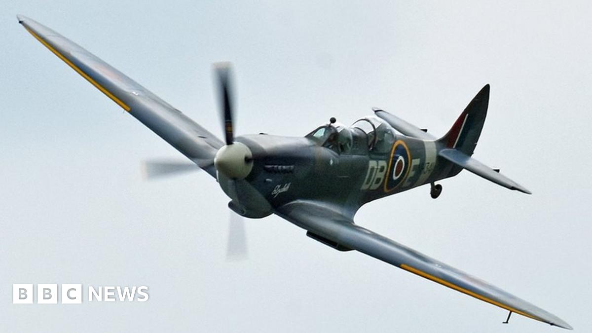Crashed WW2 Spitfire's first flight since 1944 - BBC News