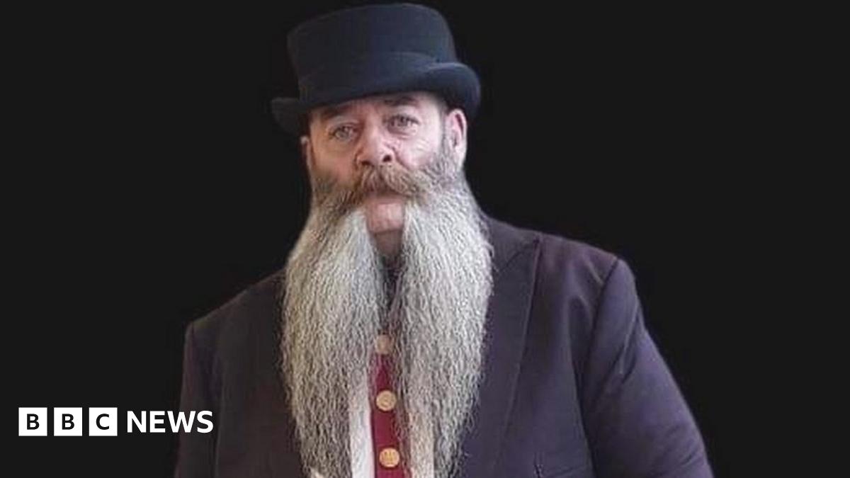 Champion beard-grower proves he has the chops - BBC News