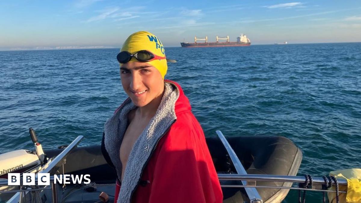 Somerset teens swim English Channel to save Wivey Pool - BBC News