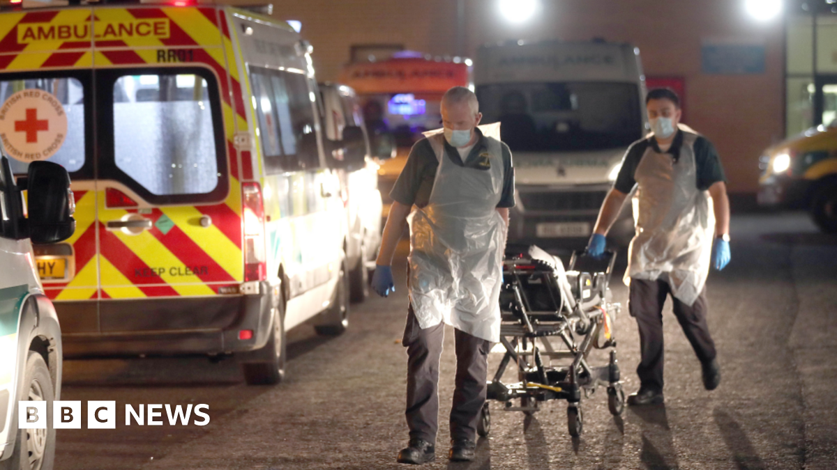 Covid-19: Ambulance queues 'at all NI emergency departments' - BBC News