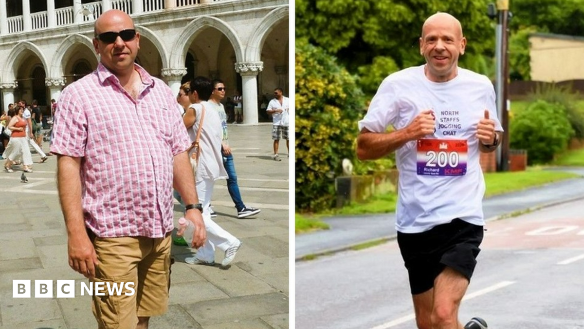 Biddulph man says running has changed his life - BBC News