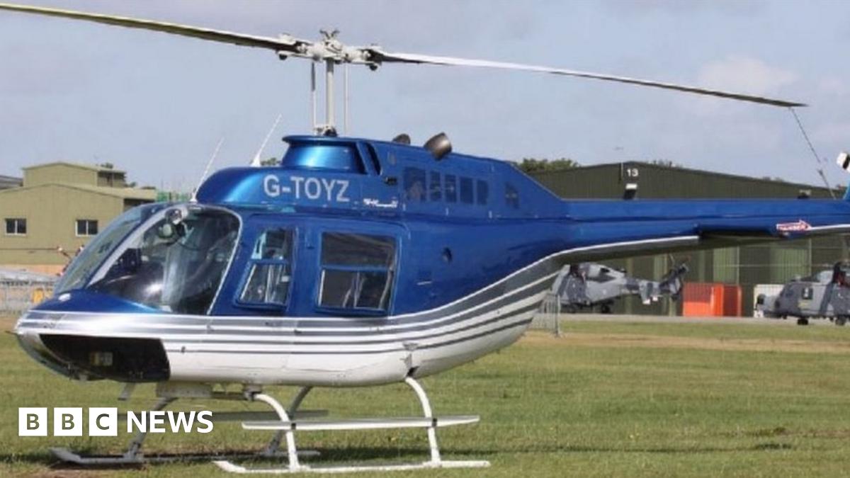 Newport: Helicopter blew away sign injuring passenger - BBC News