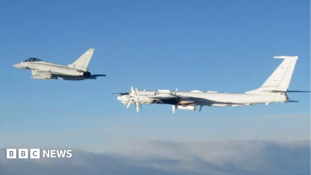 RAF Lossiemouth fighter jets track Russian bomber over North Sea - BBC News
