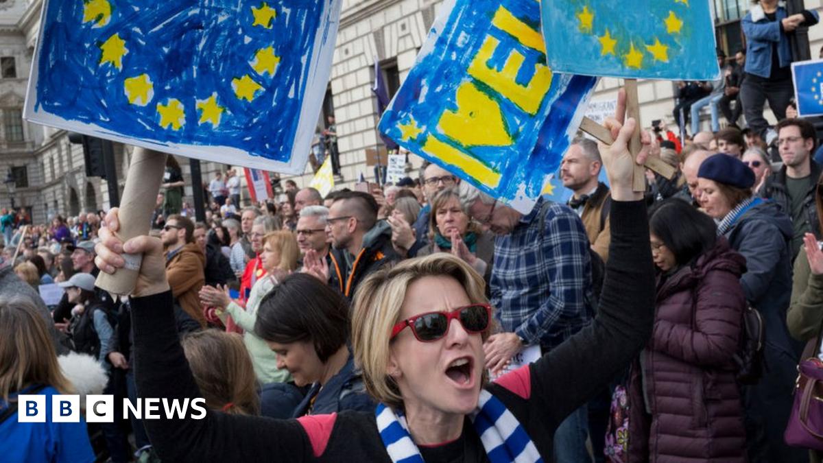 Brexit march: Million joined Brexit protest, organisers say - BBC News