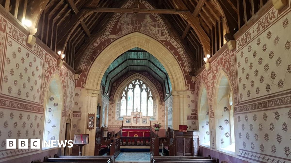Repairs to storm-damaged Somerset church complete - BBC News