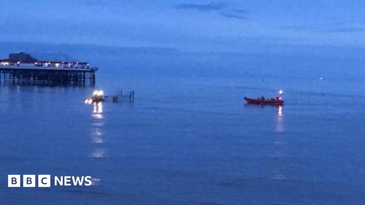 Blackpool rescue: Drowning man saved by passer-by who dived into sea ...